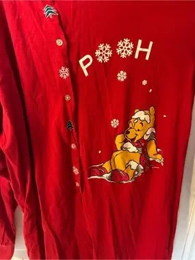 Intimates & Sleepwear | Red Winnie The Pooh Adult Pajamas Onesie | Poshmark